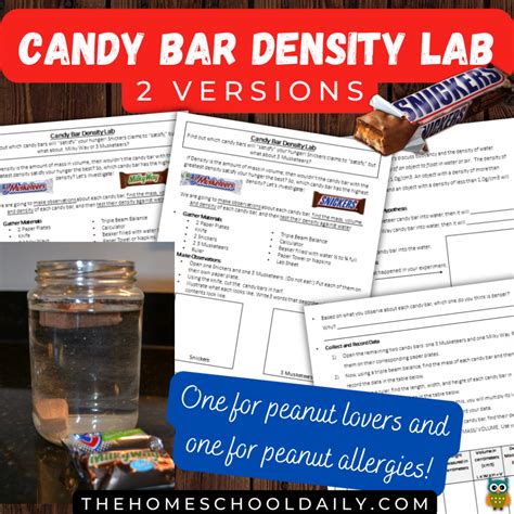 Candy Bar Density Lab The Homeschool Daily
