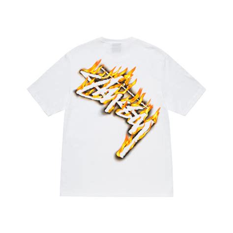Burning Stock Tee Stussy T Shirt Stussy Clothing