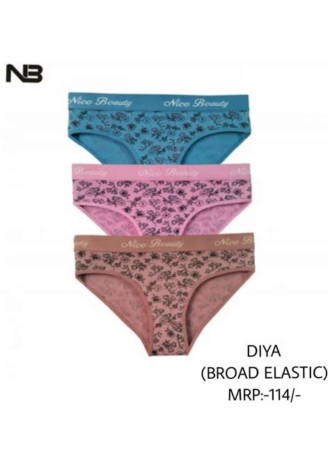 Lycra Cotton Plain Diya Broad Elastic Women Panty Set At Rs 63 Piece In