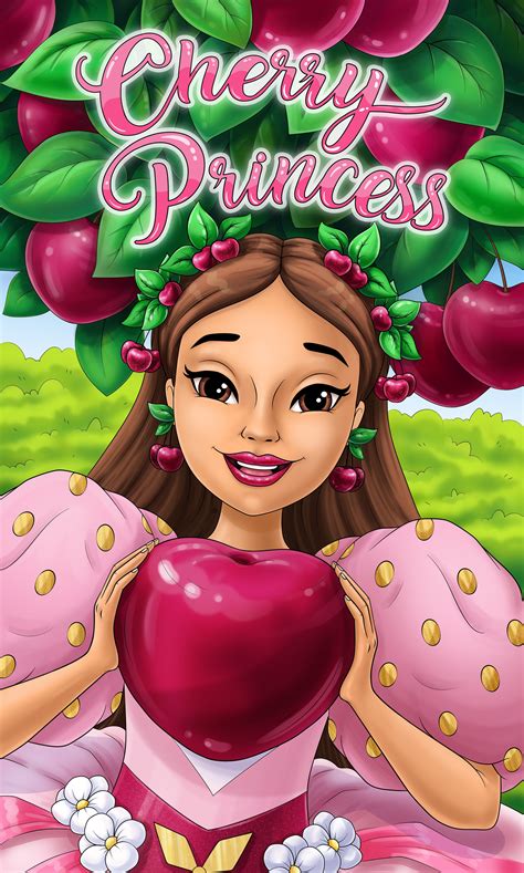Shop Cherry Princess Fun Coloring Posters