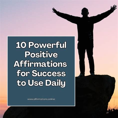 71 Powerful Daily Affirmations For Success Wealth And Abundance