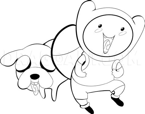 How To Draw Chibi Jake Adventure Time Step By Step