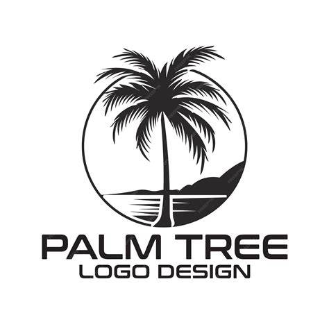 Premium Vector Palm Tree Vector Logo Design