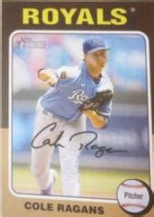 Cole Ragans Error Variation 120 Prices 2024 Topps Heritage