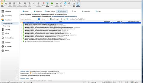 Java Why Are There So Many Sessionfactoryimpl Objects In The Dump Stack Overflow