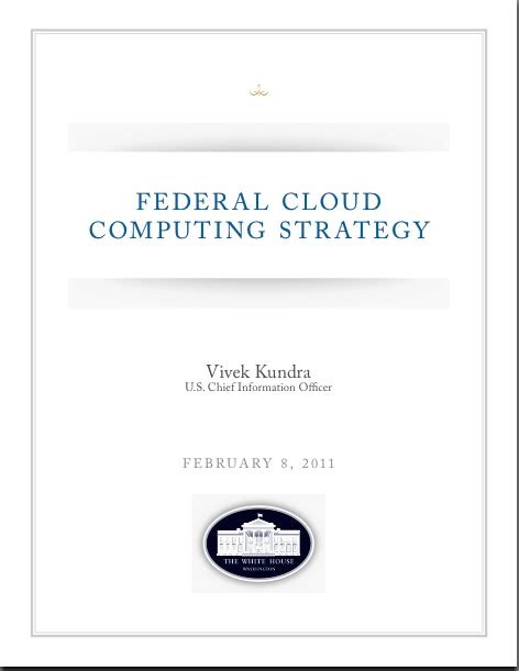 Federal Cloud Computing Strategy The It Law Wiki Fandom