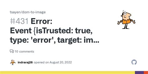 Error Event Istrusted True Type Error Target Img Currenttarget Img Eventphase 2