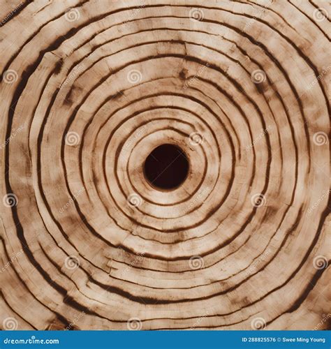 Image Of The Wood Log Ring Texture And Pattern Stock Illustration