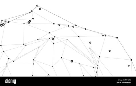 Global Network Connections With Points And Lines Stock Vector Image And Art Alamy