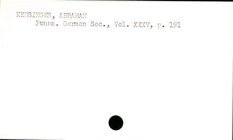 Kensinger Abraham Mennonite Life