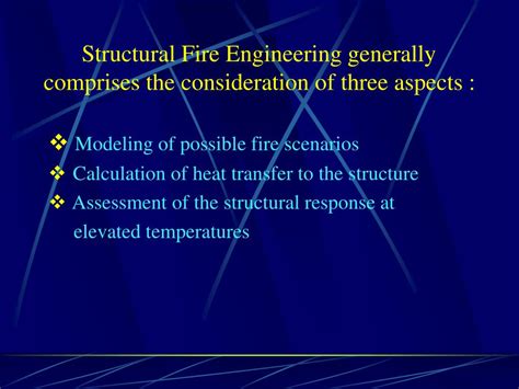 Ppt Integration Of Structural Engineering Into Fire Engineering Design Leung Siu Man Chief