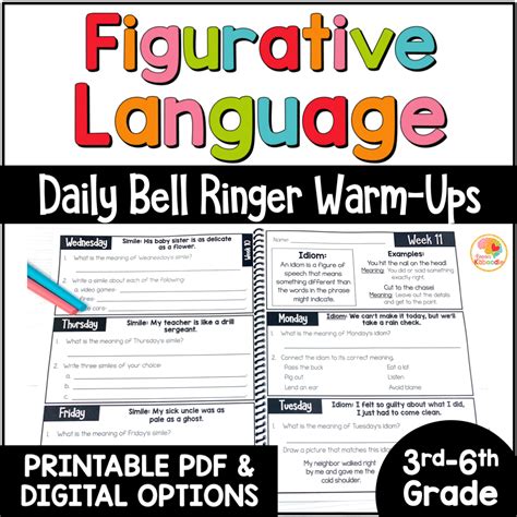 Printable Figurative Language Chart