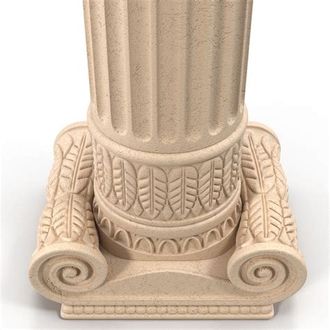 3d Model Of Ionic Order Column