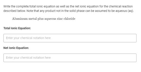 Solved Write The Complete Total Ionic Equation As Well As