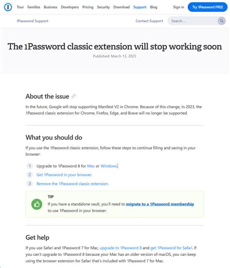 1password将停用桌面端浏览器插件 子痕的博客