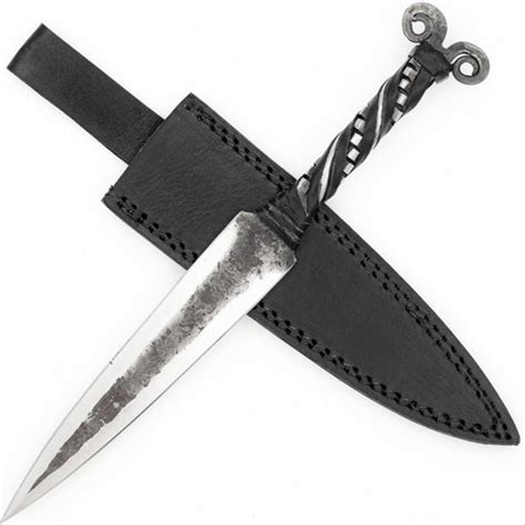 Toppling Stream Functional Hand Forged Double Edged Medieval Dagger