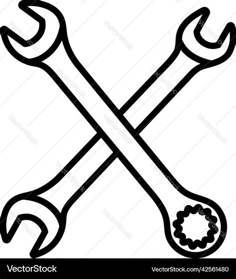 Crossed Wrench Clipart