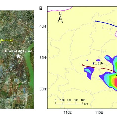 A Surrounding Of The Observation Site B The 72 H Air Mass Back Download Scientific