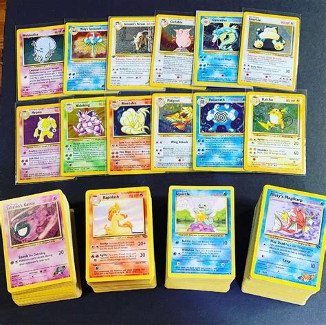 20 Original Vintage Pokemon Card Lot Holo 1st Edition Cards All Wotc