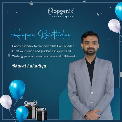 Appgenix Infotech Llp On Linkedin Birthdaywishes Leadership Cofounderbirthday Birthdaypost