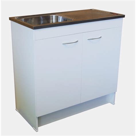 Kitchenette 900mm Stainless Steel White Mitre10