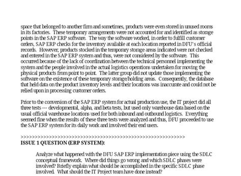 Solved Enterprise System Implementation Challenges At