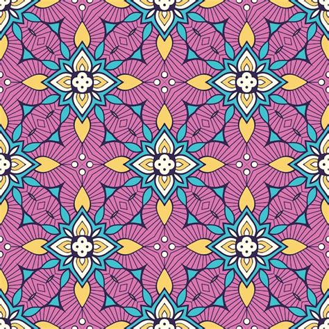 Premium Vector Decorative Geometric Tile Seamless Pattern