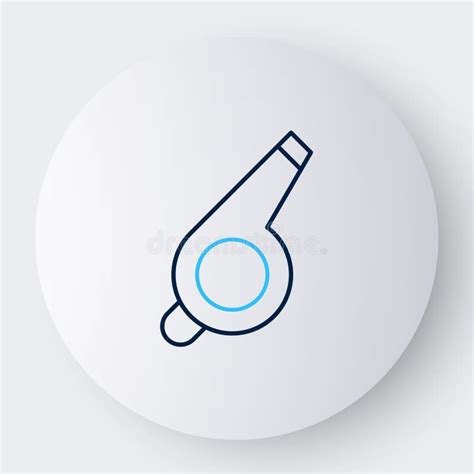 ícone De Assobio De Linha Isolado Em Fundo Branco Símbolo De