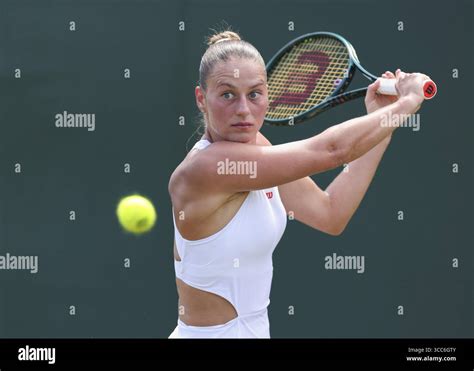 Ukrainian Tennis Player Marta Kostyuk Ukr In Action At The 2025