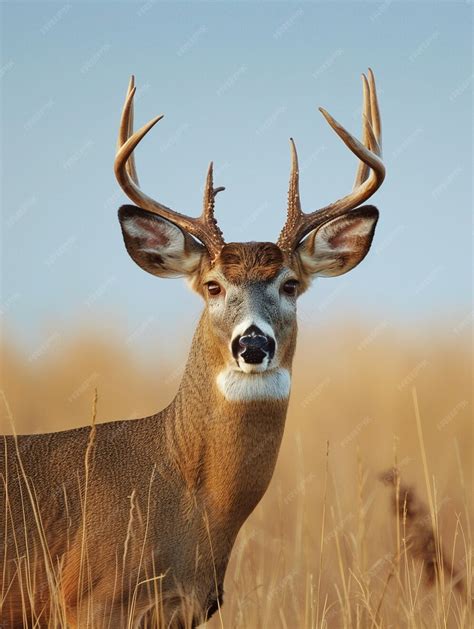 Majestic Whitetail Buck In Natural Habitat Wildlife Photography