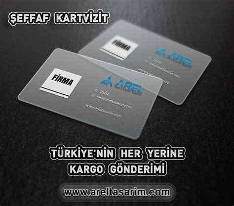 Yeni Trend şeffaf Kartvizitler Ile Arel Logo Tasarım Facebook