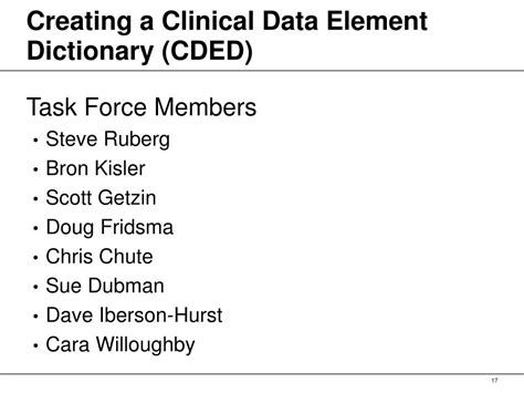 Ppt Creating A Clinical Data Element Dictionary A Proposal Powerpoint