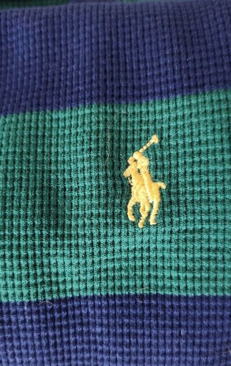 Authentic Polo Ralph Lauren Men Long Sleeve Sweater Thermal Waffle Mesh