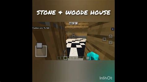 Stone And Woodenhouse In Minecraft Pocket Edition Easy And Big Housestonehouse Minecraft Youtube