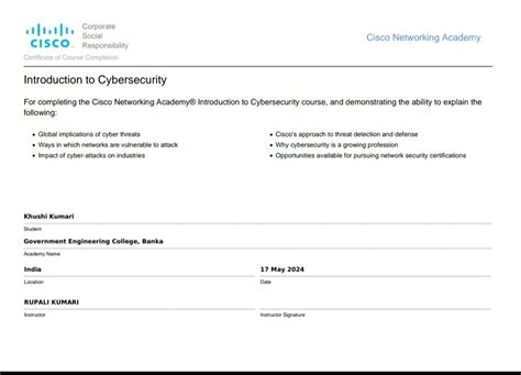 Khushi Kumari On Linkedin Cybersecurity Cisco
