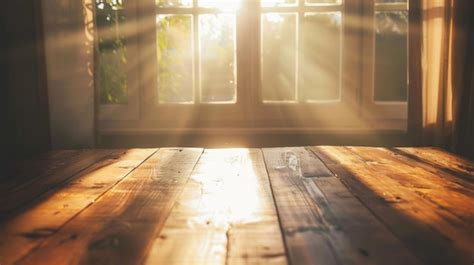 Sunlight Shining Through A Window Onto A Wooden Floor Ideal For Home