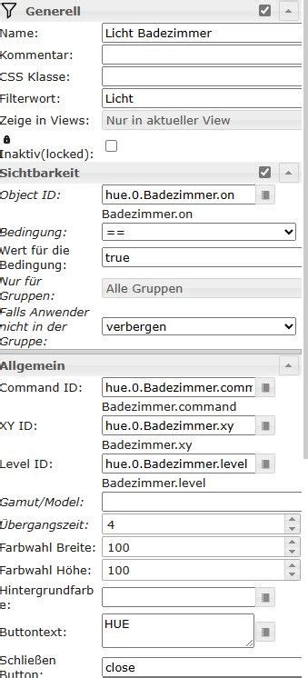 VIS Aktualisierung hängt mit Color picker Widgets v