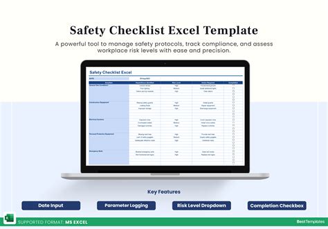 Safety Checklist Excel Template Best Templates