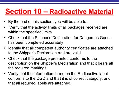 Section 8 Radioactive Material Ppt
