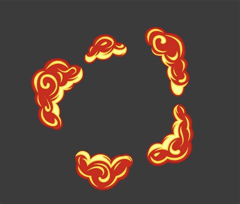 二维卡通火焰动画特效透明素材 Livekong来悟空