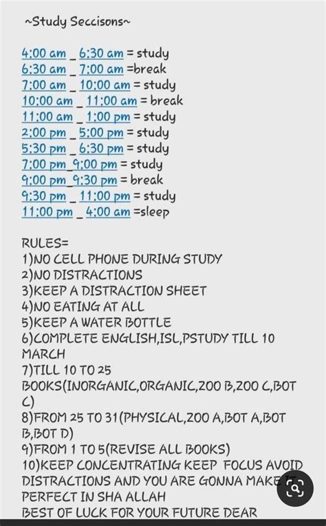 Study Time Table Study Time Table Study Timetable Template Study Time