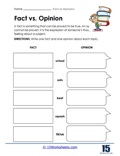 Free Fact And Opinion Worksheet College Download Free Fact And Opinion