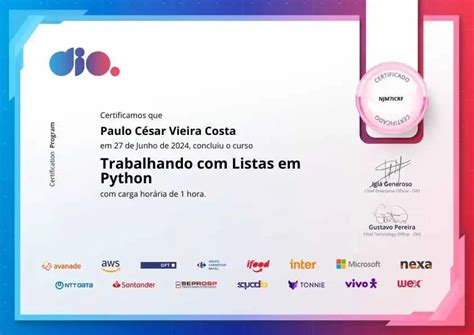 Trabalhando Com Listas Em Python Paulo César Vieira Costa