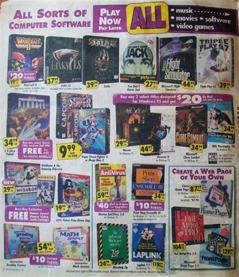 Video Game Catalog Circular And Newspaper Ads From 1996