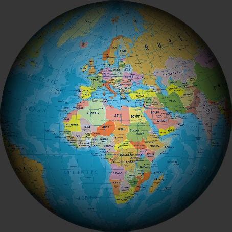 3d World Map Model