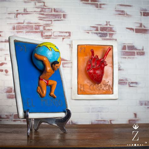 Loteria Card Wall Art El Mundo 37 Zenwaro