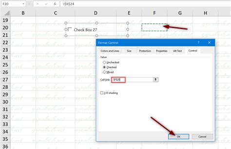Excel Checkbox Cell Link Copy Catalog Library