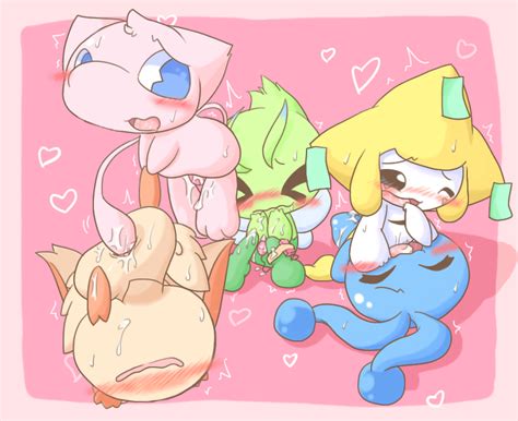 Rule 34 Artist Request Celebi Cum Jirachi Manaphy Mew No Humans Pokemon Pussy Victini 1123964