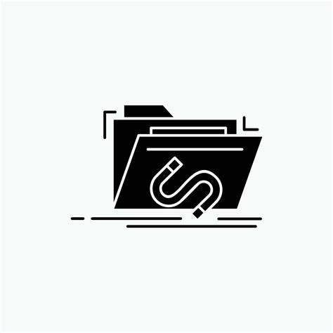 Backdoor Exploit File Internet Software Glyph Icon Vector Isolated