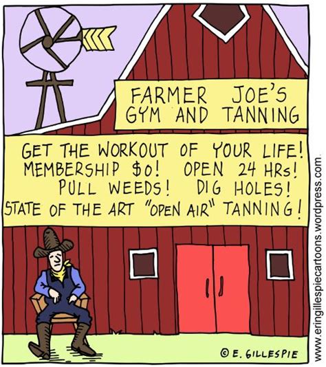 Farmer Joes Gym And Tanning Farmer Hump Day Humor Joes